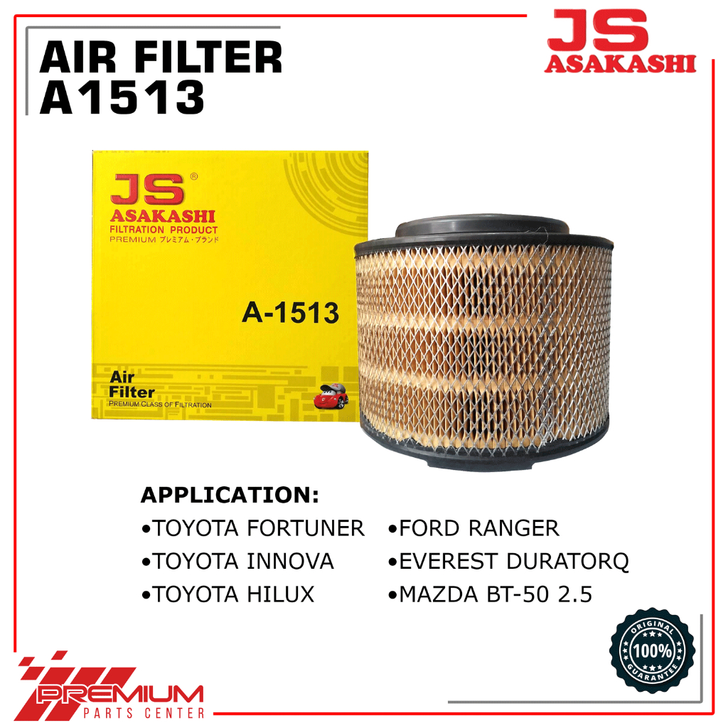 JS Air Filter A1513 for Toyota Fortuner, Innova, Hilux, Ford Ranger ...