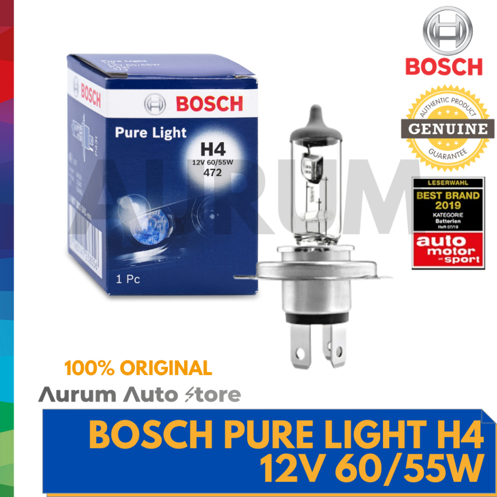 Bosch Standard H4 Halogen Automotive Bulb (OE Replacement) | Shopee ...