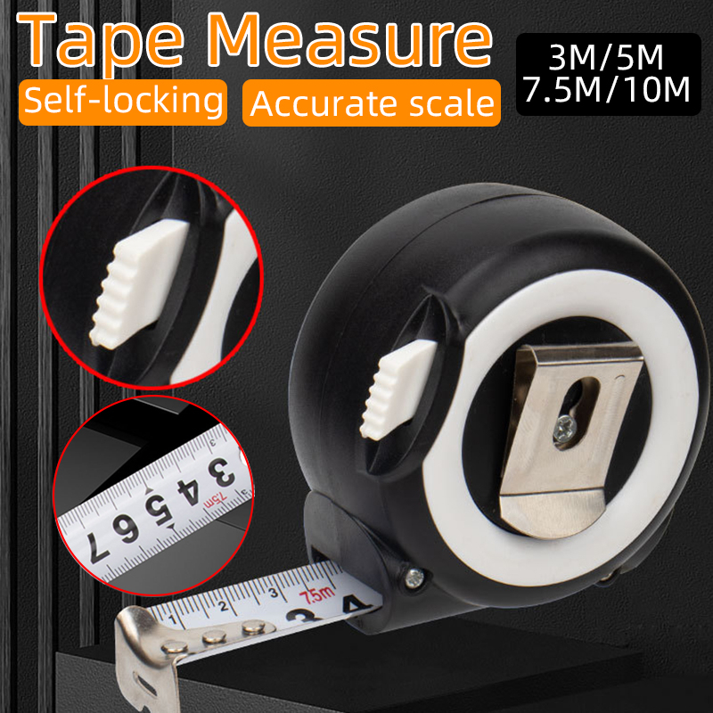 COD 3/5/7.5/10M Self-Locking Measure Tape Metric Ranging Tool/Meter ...