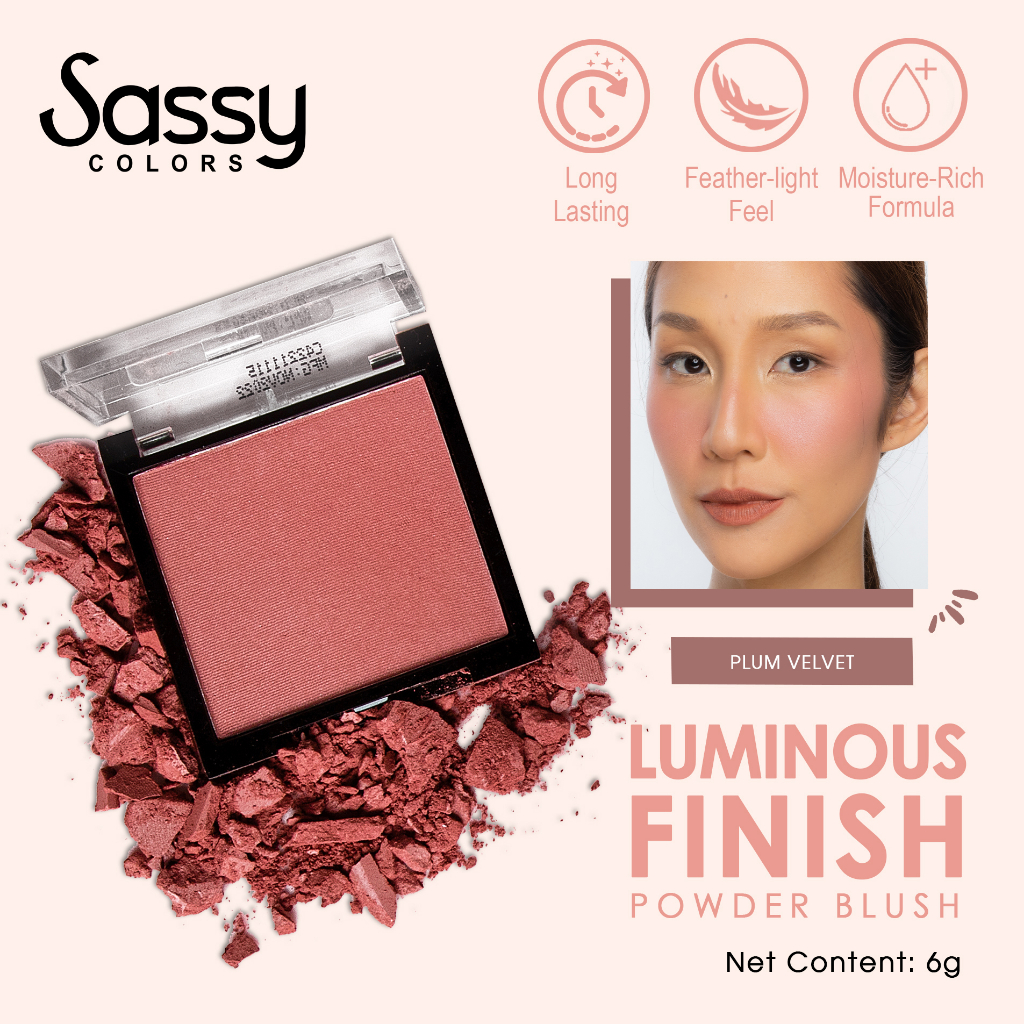 Sassy Colors Radiant Glow Powder Blush Shopee Philippines