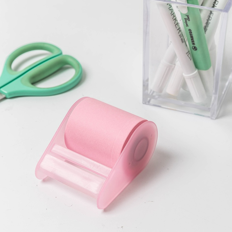 Sticky Notes Memo Tape Roll with Dispenser Blue/Pink/Green/Yellow Set ...