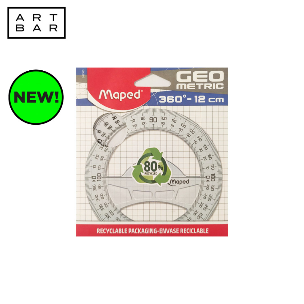 Maped Protractor 242360 360 degrees - Art Bar | Shopee Philippines