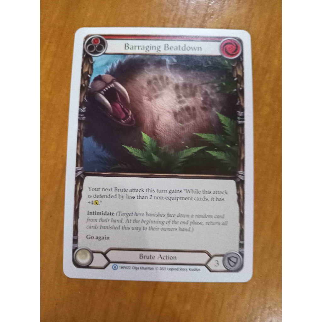 FAB Flesh and Blood TCG: Barraging Beatdown History Pack Vol 1 1HP022 ...