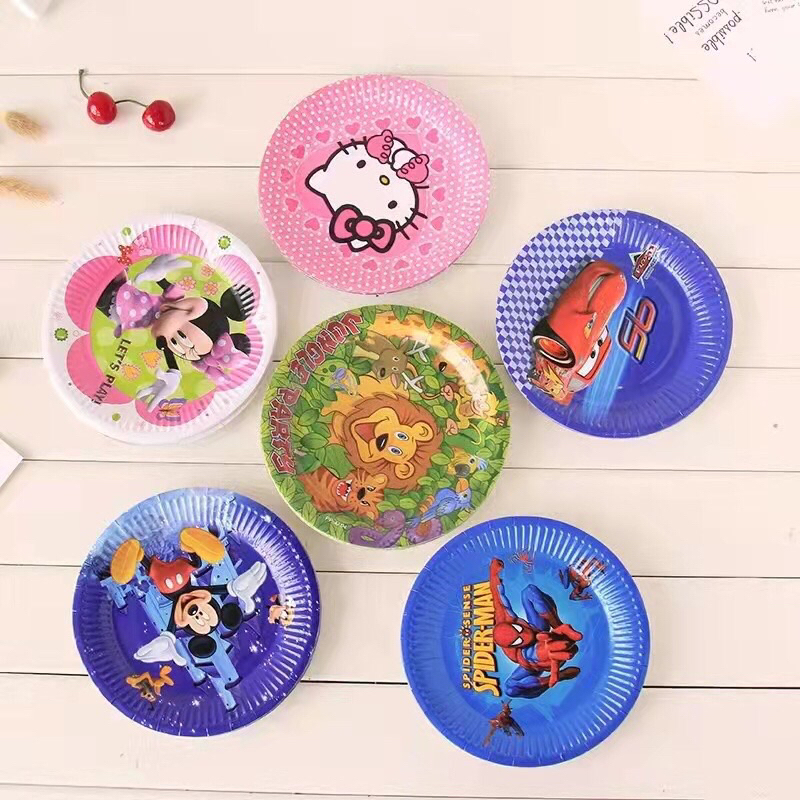 1pack Paper plate character (10pcs) | Shopee Philippines