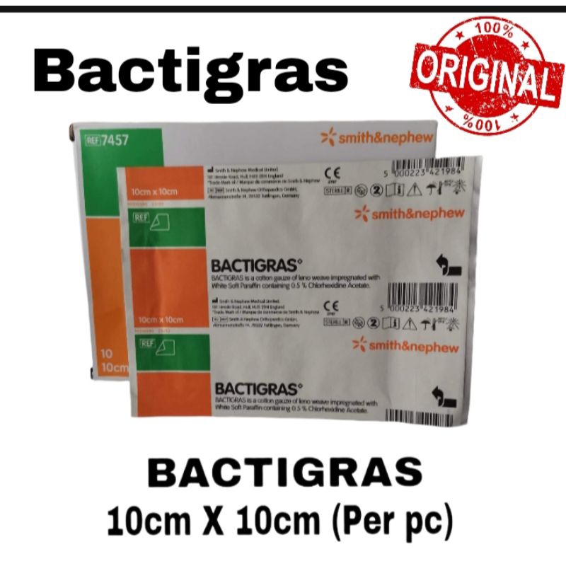 Bactigras Dressing 10cm X 10cm (Smith & Nephew) Per piece | Shopee ...