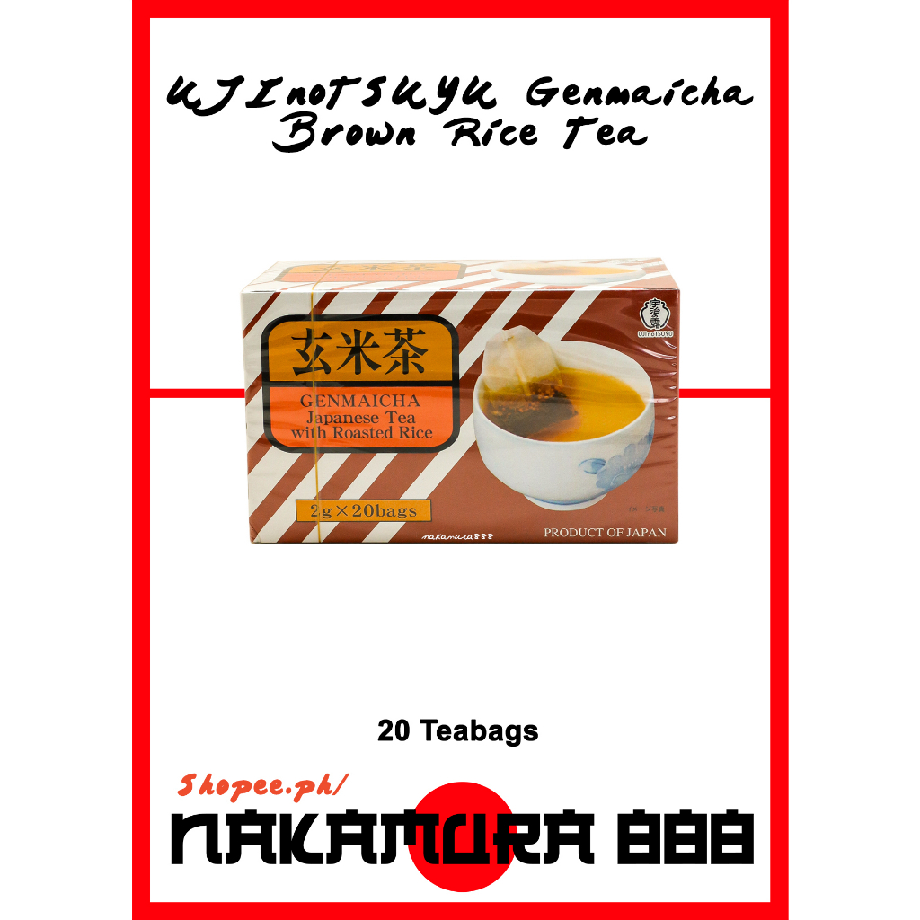 [Japan] Ujinotsuyu Genmaicha Brown Rice Tea - 20 bags | Shopee Philippines