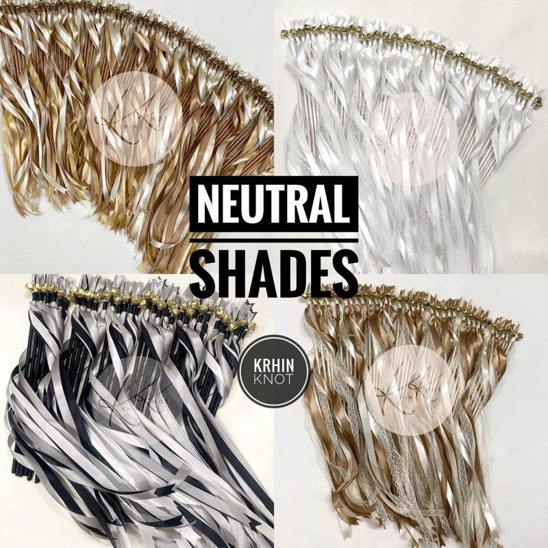 NEUTRAL SHADES - WEDDING WANDS WITH 3 STRANDS | Shopee Philippines