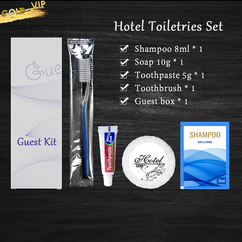 100sets HOTEL AMENITIES KIT MORNING KIT TRAVEL KIT GUEST KIT【GOLD HOTEL ...