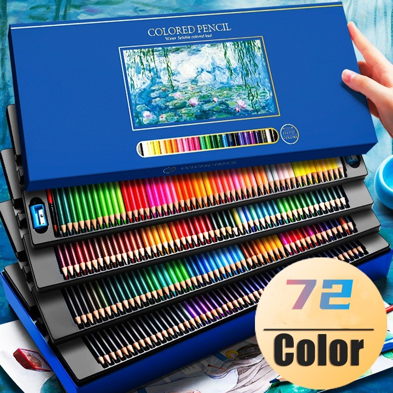 48/72 Brutfuner Color Pencils Oil/Watercolor Pencil Set Professional ...