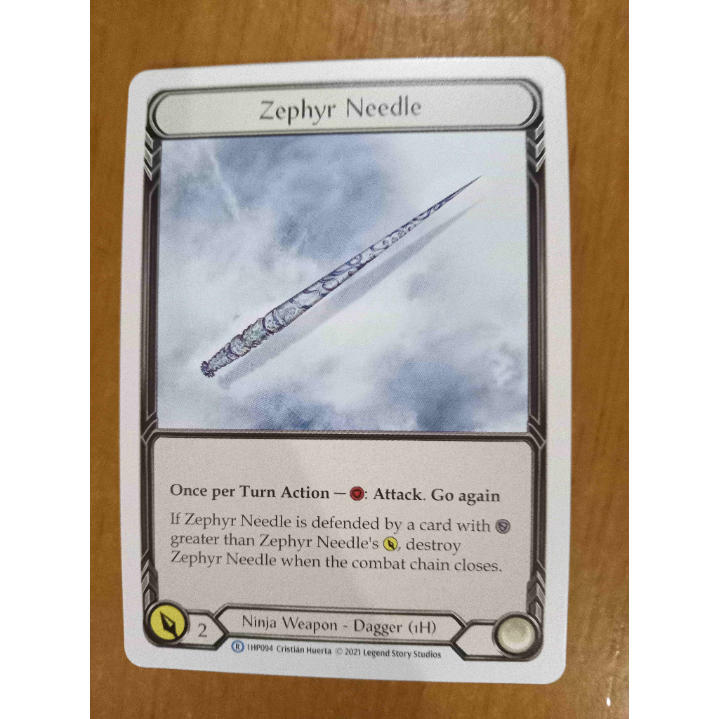 FAB Flesh and Blood TCG: Zephyr Needle History Pack Vol 1 Ninja Action ...