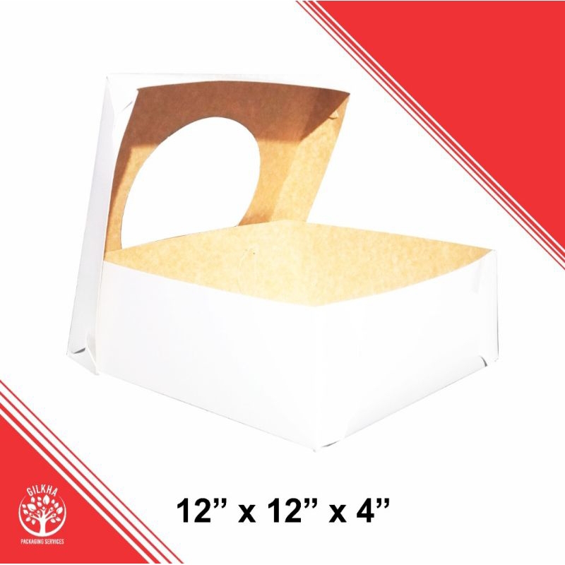 Cake Box 12x12x4 Food Grade Material 10pcs (Buy 1 Take 1) | Shopee ...