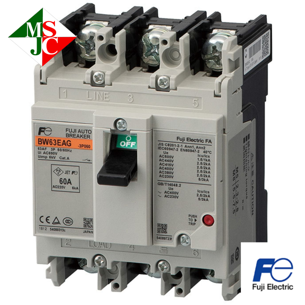 Breaker BW63EAG 3P FUJI ORIGINAL JAPAN | Shopee Philippines