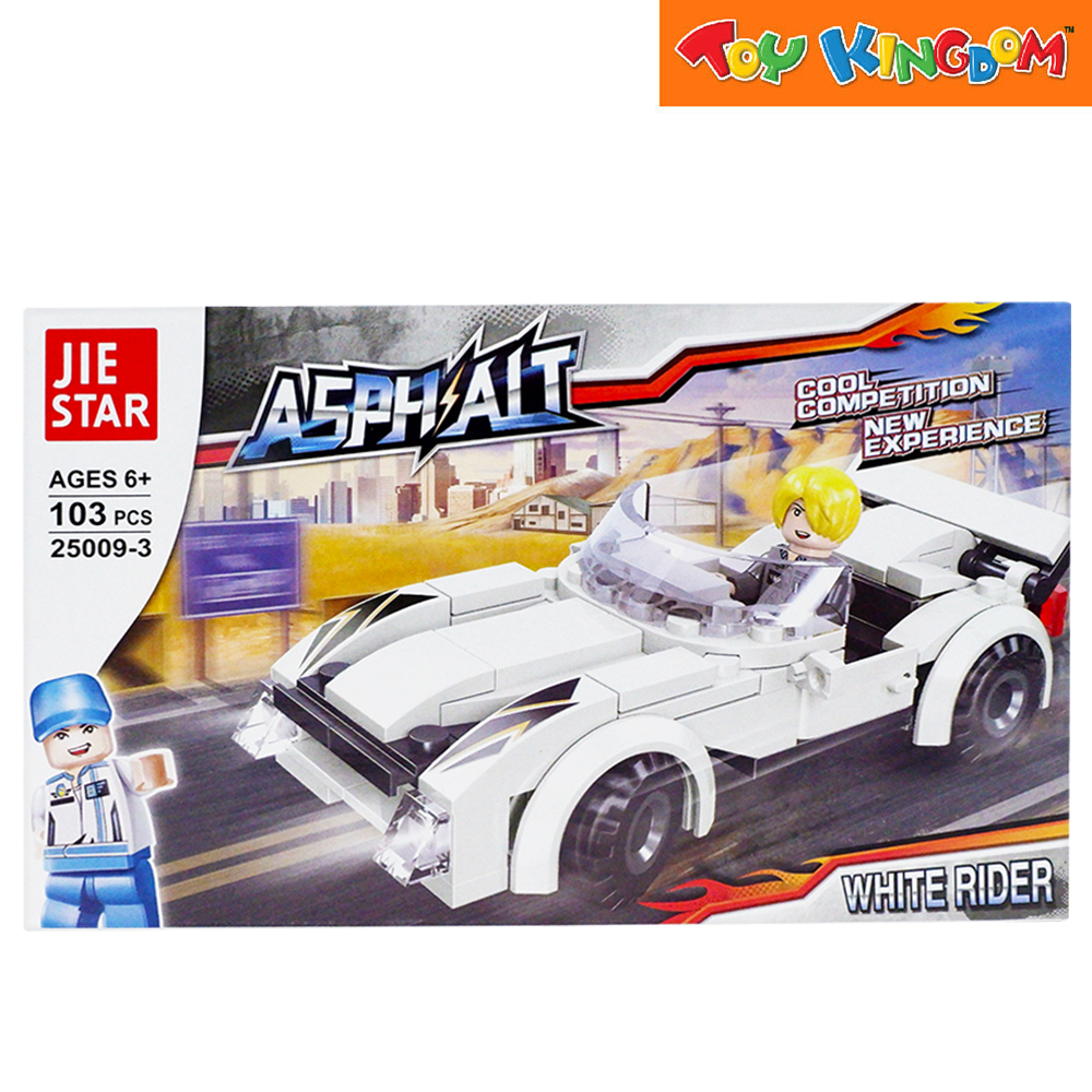 Jie Star Blocks Rider Asphalt White 103 pcs Building Set | Shopee ...