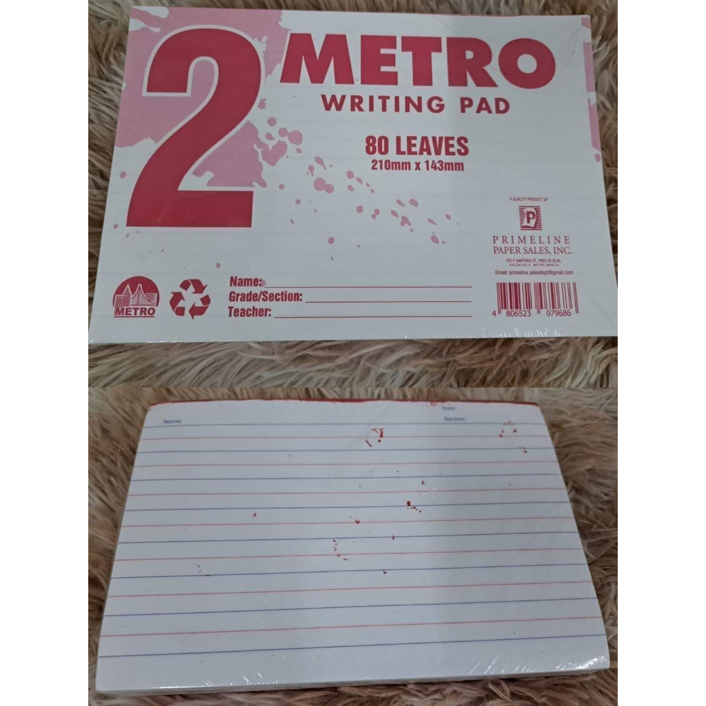 Writing Pad for Grade 1,2, 3 and 4 (by 10's and 5's pads) -random brand ...