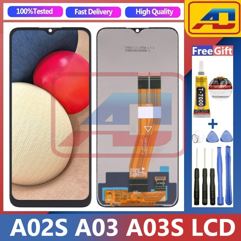 For Samsung Galaxy A02S A03 A03S A025 A025F LCD Touch Screen Digitizer Assembly Replacement ...