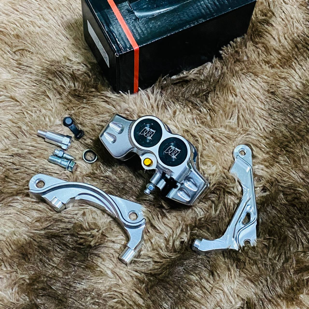 7N's CNC Caliper 4pot 8.1 Radial Silver Premium Copy - Wave125, Mio, M3 ...