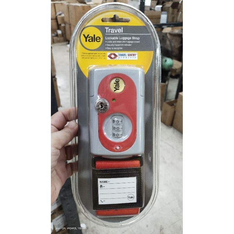 Yale luggage strap lock TSA approved resettable combination YTL1/62/4/R ...