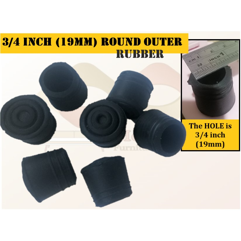 3/4 inch (19MM) inner diameter ROUND OUTER HEAVY DUTY Tubular Rubber ...