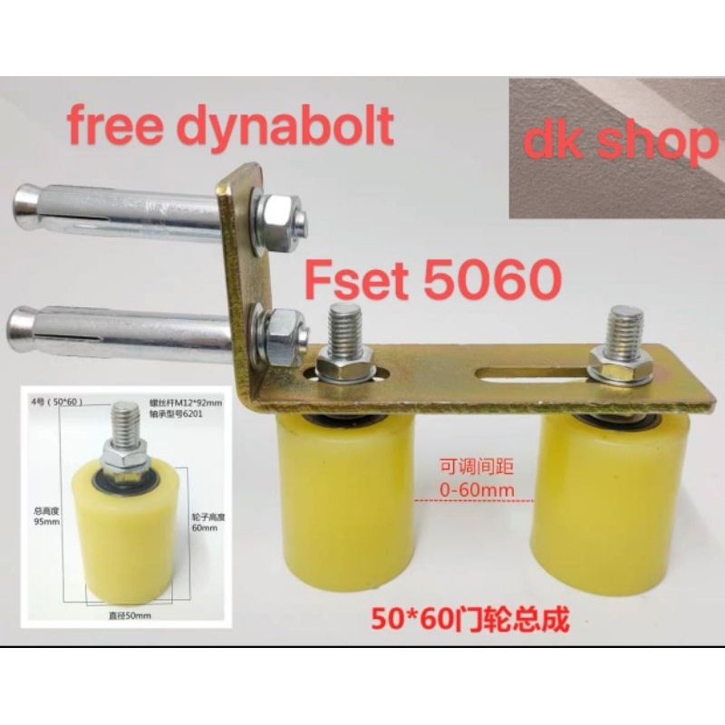 DK COD Sliding gate top guide nylon rollers with L bracket set upper ...