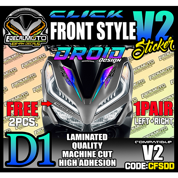 HONDA CLICK Version 2 Decal Sticker Flame Edition | Shopee Philippines