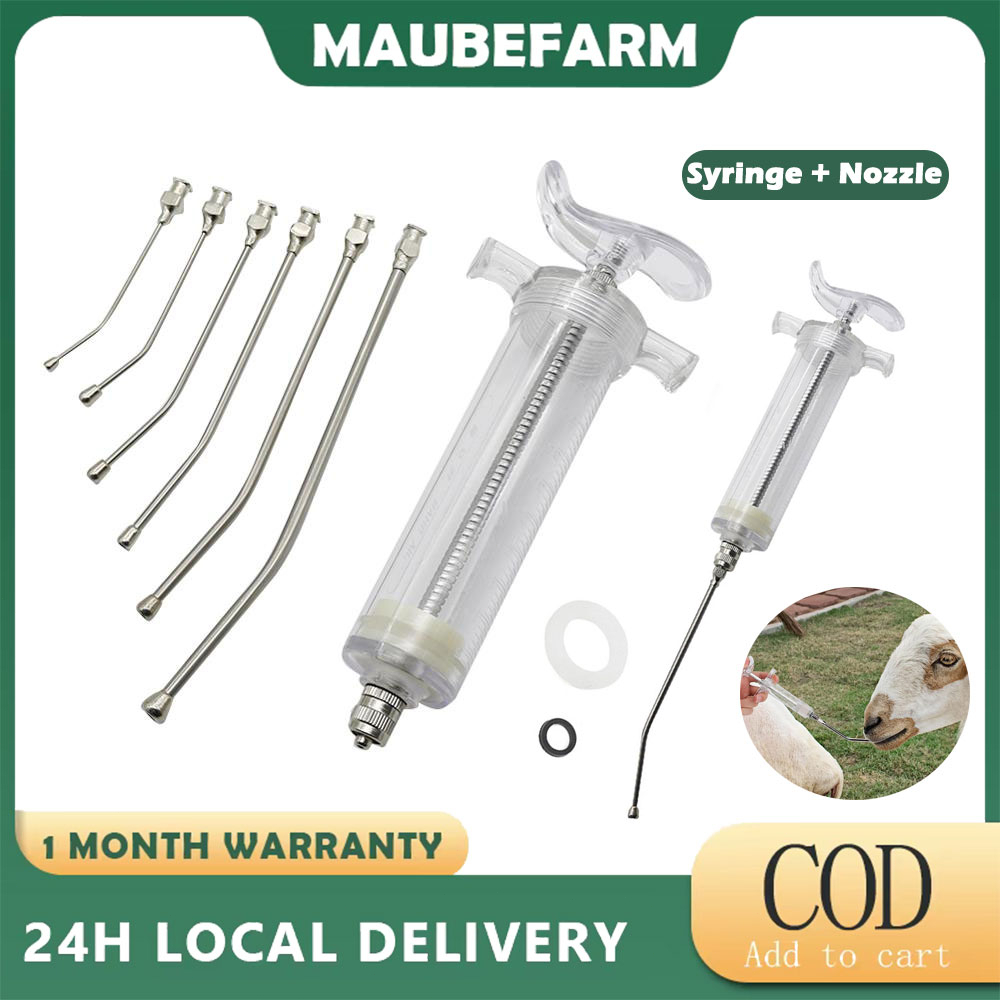 10/20/30ML Feeding Syringe Pet Stainless Steel Curved Gavage Tubes for ...