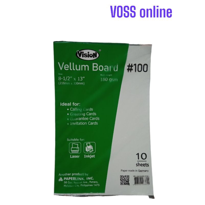 Vision Vellum Board Special paper Board Paper 10 sheets per pack ...