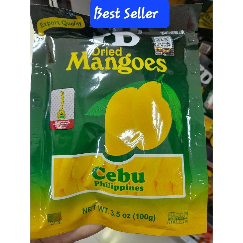 Cebu delicacies:Wholesale 7D Dried Mangoes(100g) buy -10 packs | Shopee Philippines
