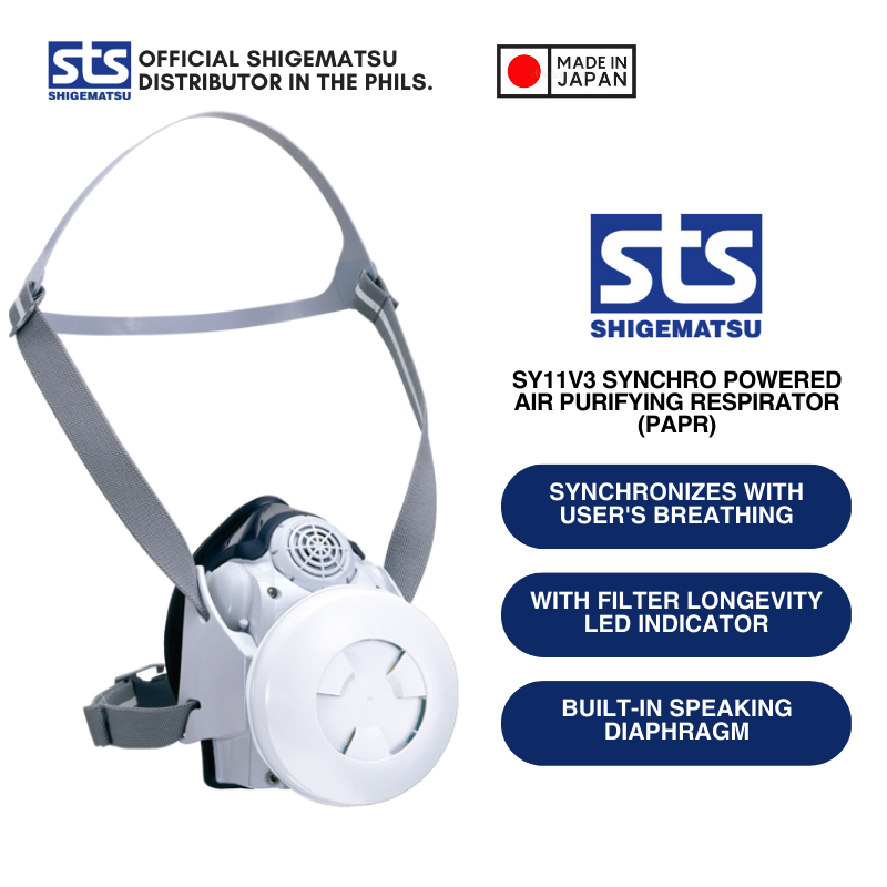 SHIGEMATSU SY11V3 Half Mask Powered Air Purifying Respirator (PAPR ...