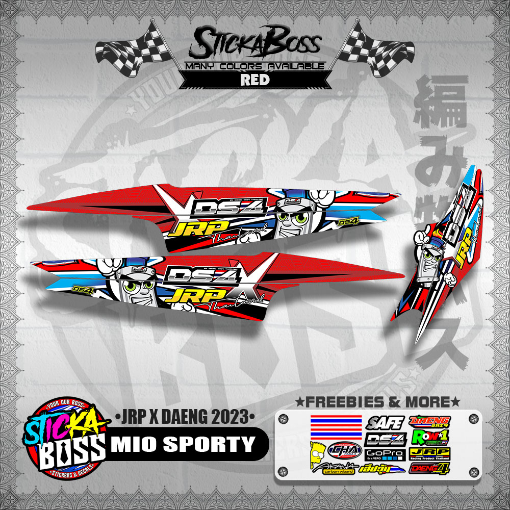 MIO SPORTY DECALS ( DAENG X JRP 2023 )【WITH FREEBIES】 | Shopee Philippines