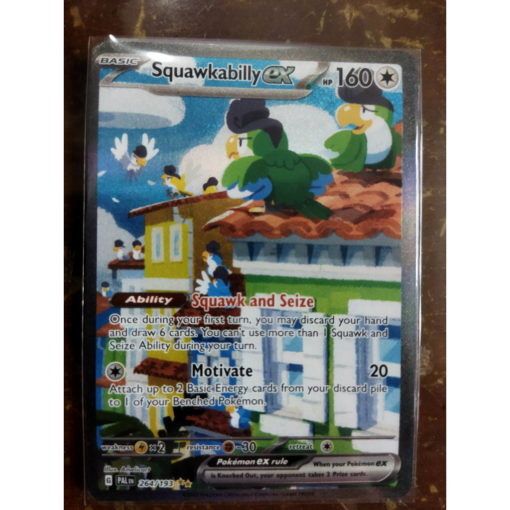 Squawkabilly EX Special Illustration Rare 264/193 Pokemon TCG Standard ...