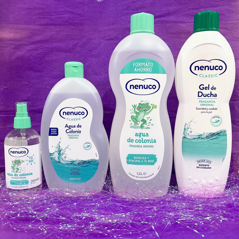 Nenuco Cologne Agua de Colonia 1.2L/240ml Spray & Nenuco Shower Gel ...