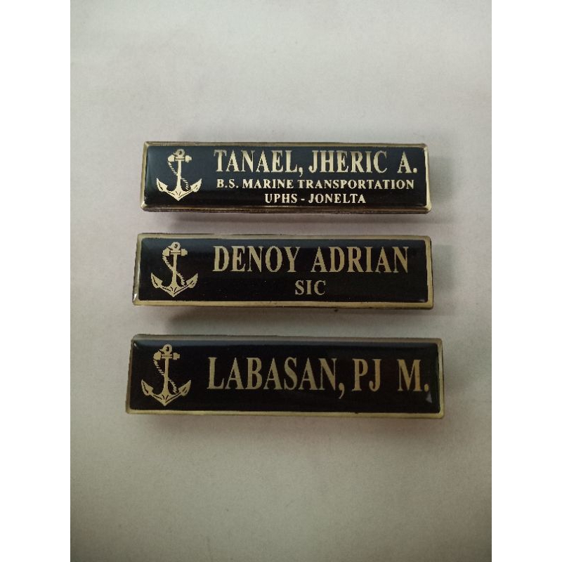 Nameplate for Seaman , PNP , Security Guard | Shopee Philippines