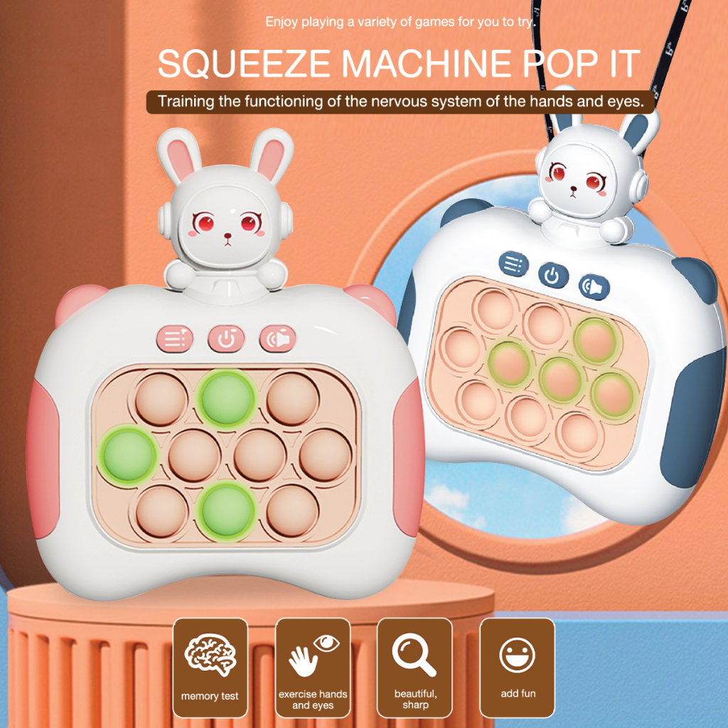 Quick Push Game Console Pop It Game Machine Bubble Electronic Speed ...