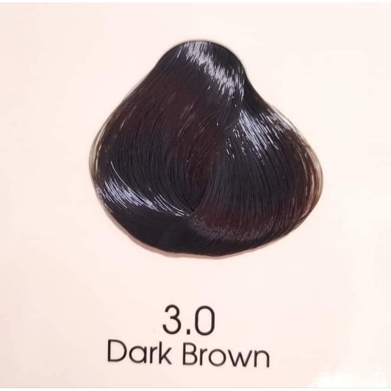 HBC EZ COLOR Cream Hair Coloring Kit (Dark Brown) | Shopee Philippines