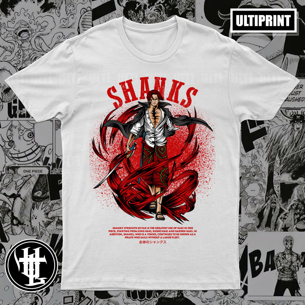 Red Hair Shanks | One Piece Shirt | OP89 | Shopee Philippines