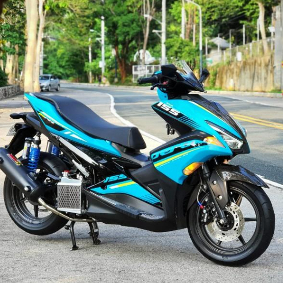 YAMAHA Aerox 155 Thailand Teal Blue Graphics Kit Decals - by Decal ...