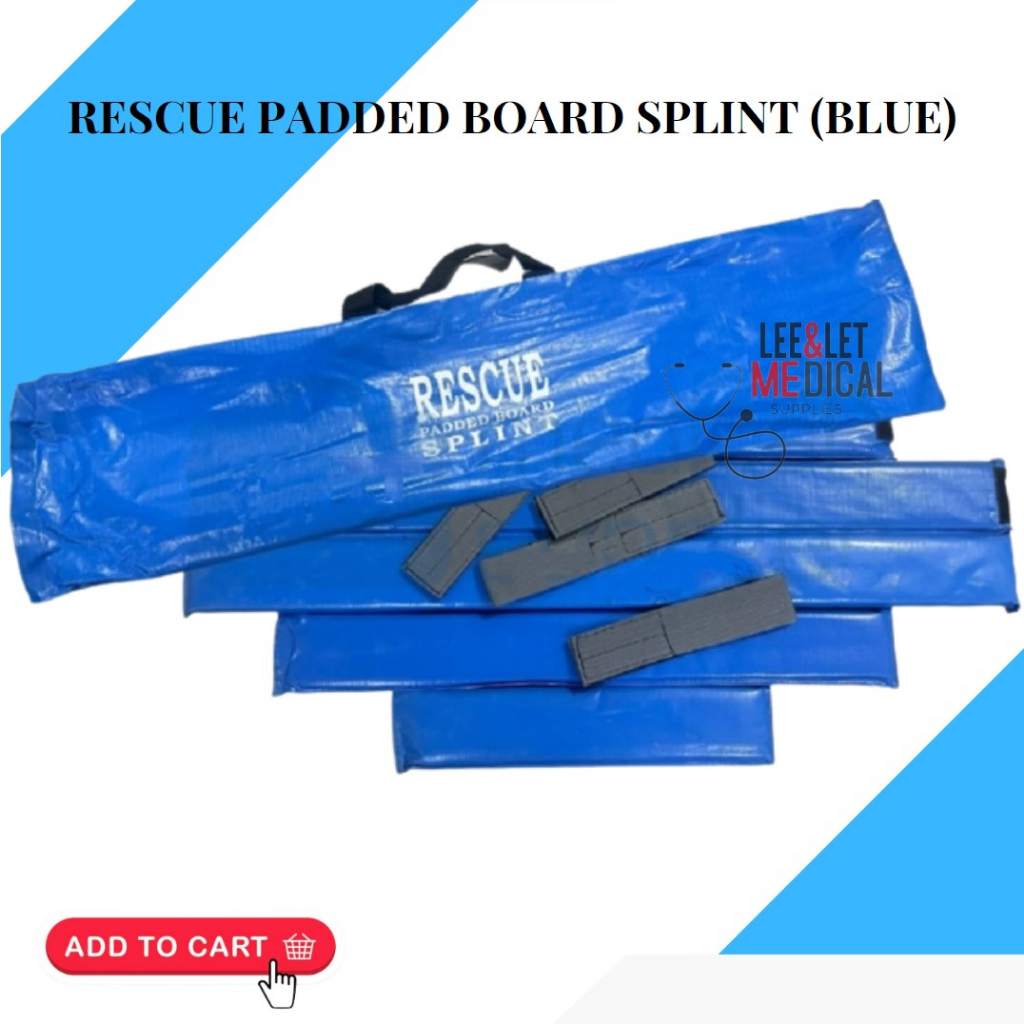 (L&L-J) Rescue Padded Board Splint (Blue) | Shopee Philippines