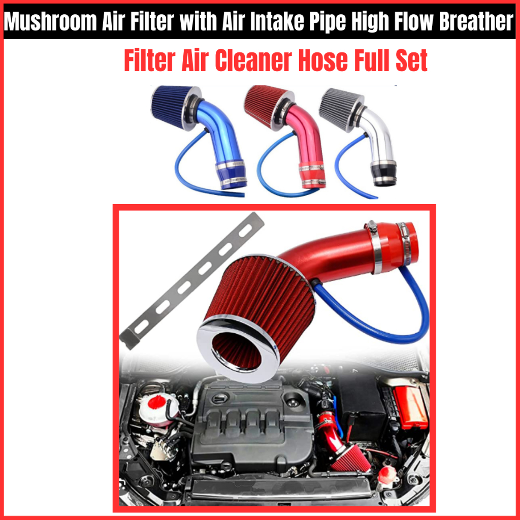 Mushroom Air Filter with Air Intake Pipe High Flow Breather Filter Air ...