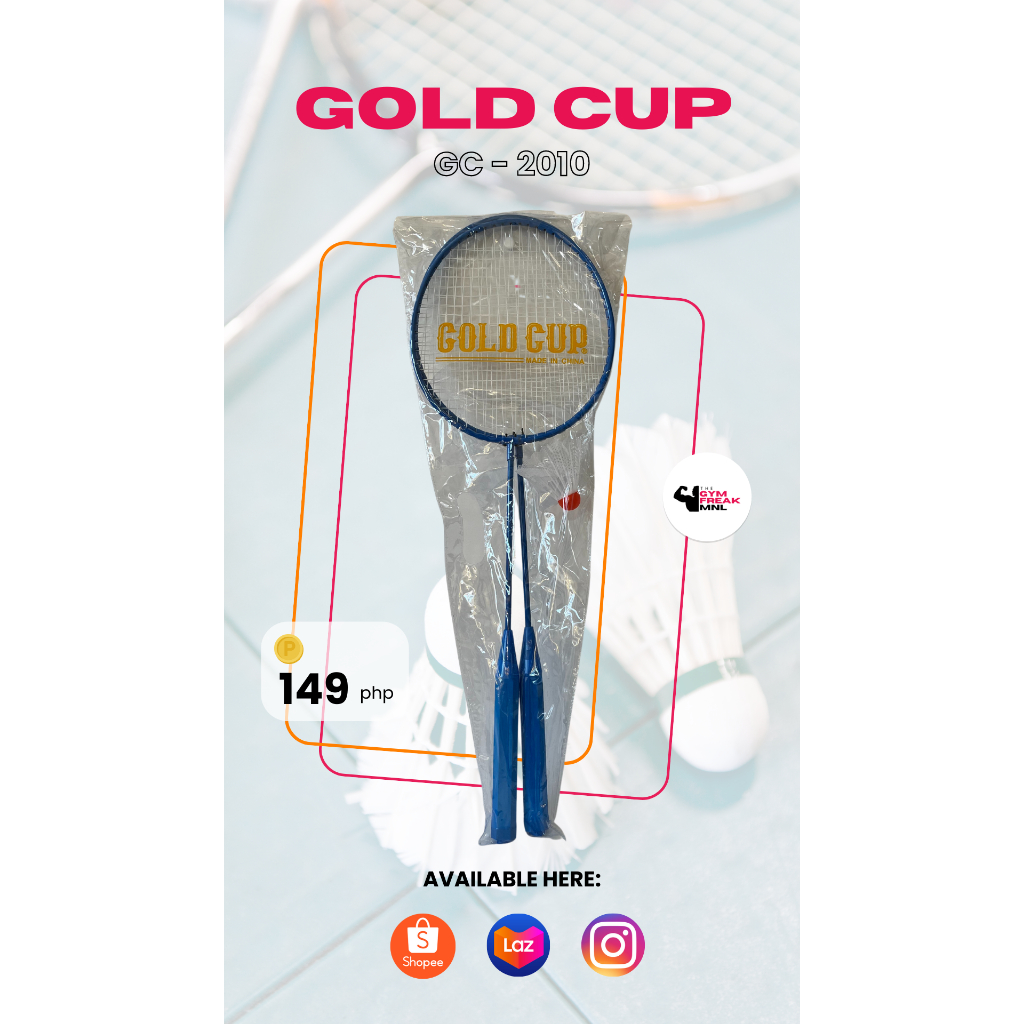 Gold Cup Badminton Racket (Pair) | Shopee Philippines