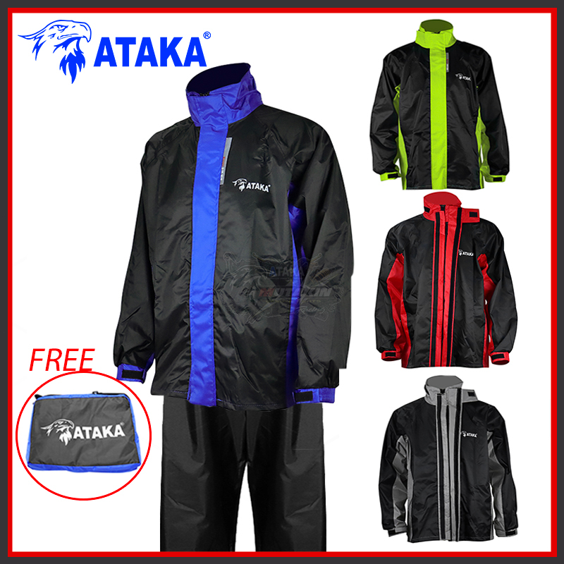 ATAKA A9 Raincoat SET S-8XL Suit Rainproof Universal Motorcycle Plus ...