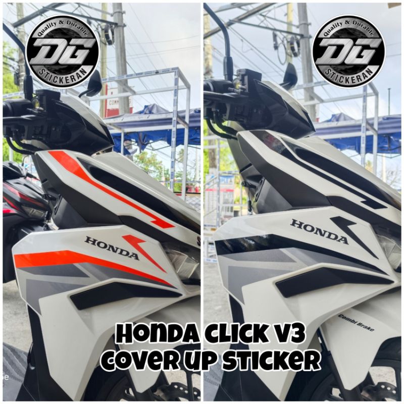 Honda Click 125 v3 Cover Up Sticker Decals | Shopee Philippines