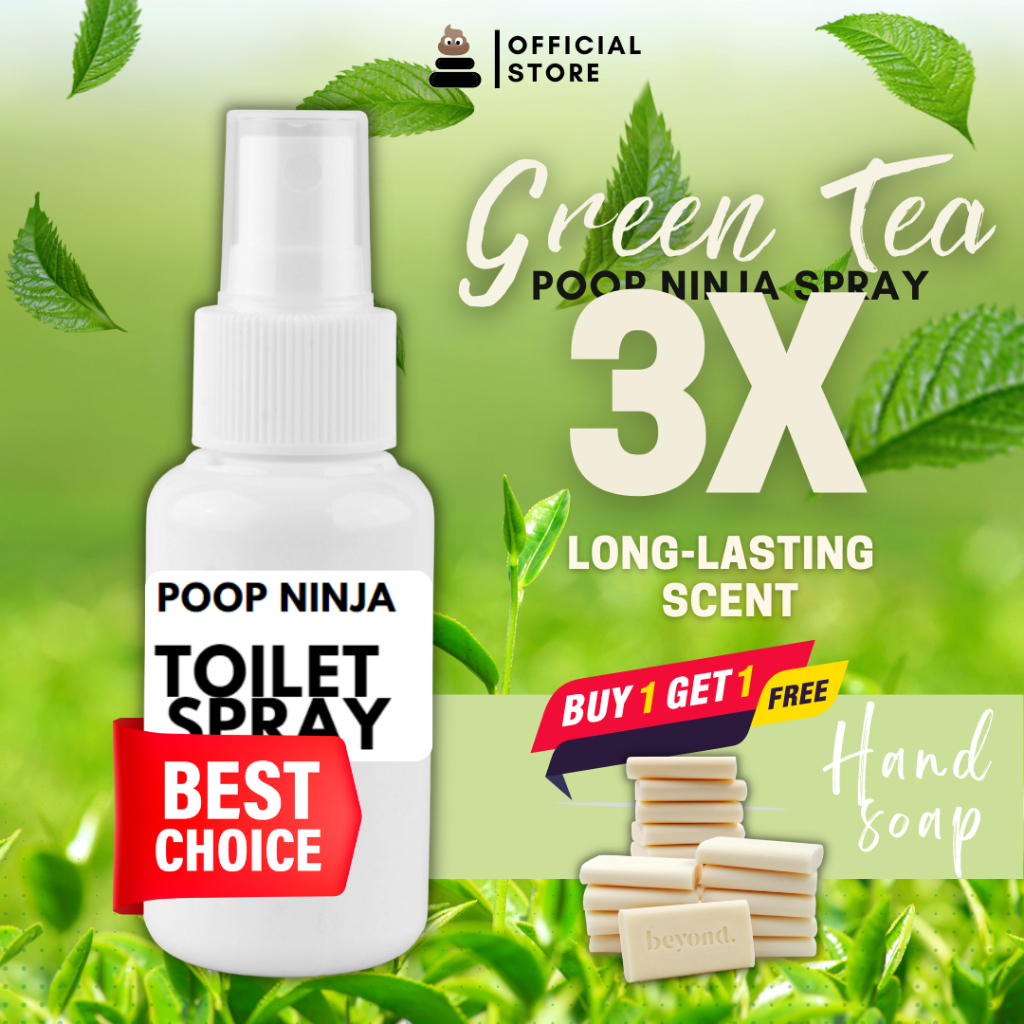 50 ML GREEN TEA POOP NINJA TOILET SPRAY | Sofitel Inspired POOP ODOR ...