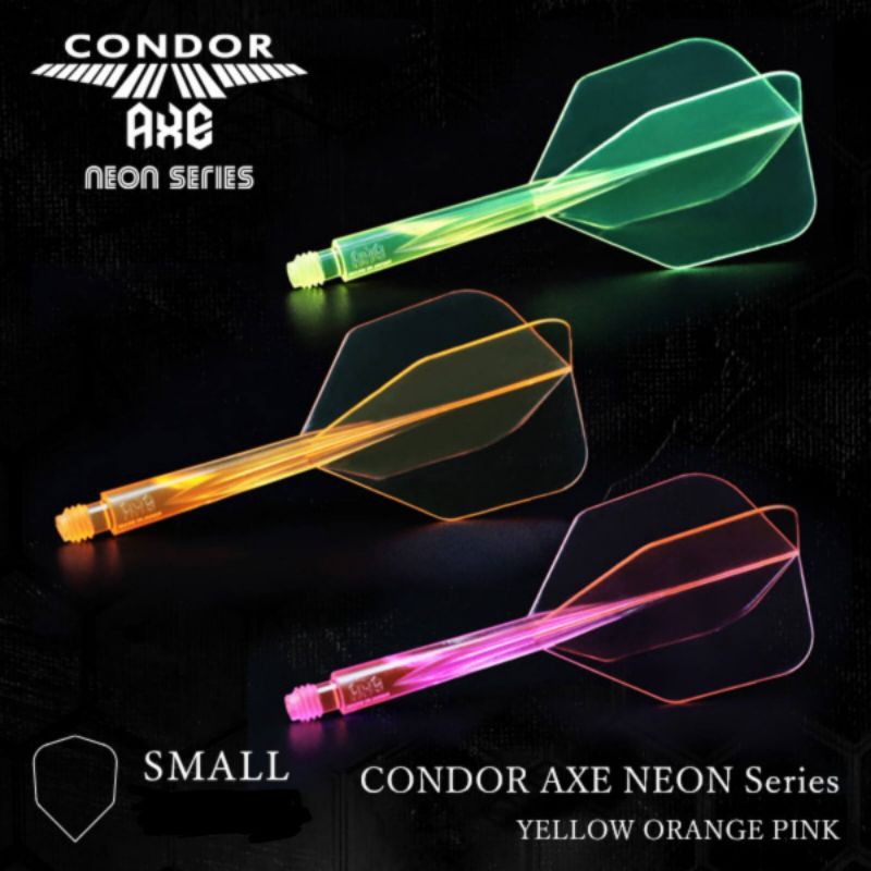 CONDOR AXE NEON EDITION DART FLIGHTS AND STEMS - SHORT - SMALL | Shopee ...