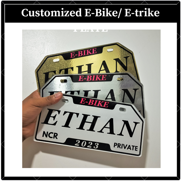 Customized E-Bike/E-Trike Plate Acrylic Glass 3mm | Shopee Philippines