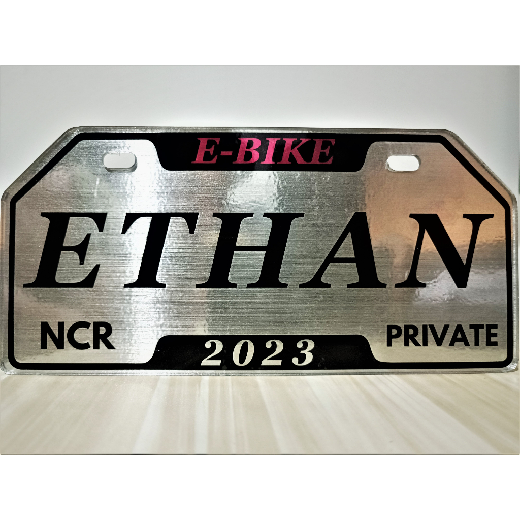 Customized E-Bike/E-Trike Plate Acrylic Glass 3mm | Shopee Philippines