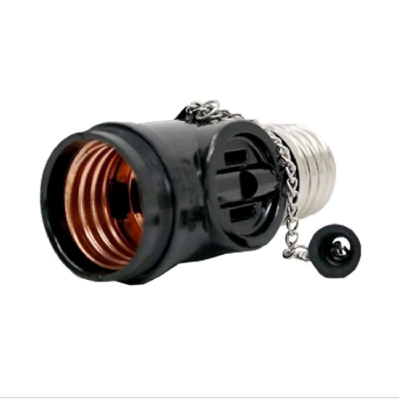Omni Pull chain socket with 2 flat pin socket. | Shopee Philippines