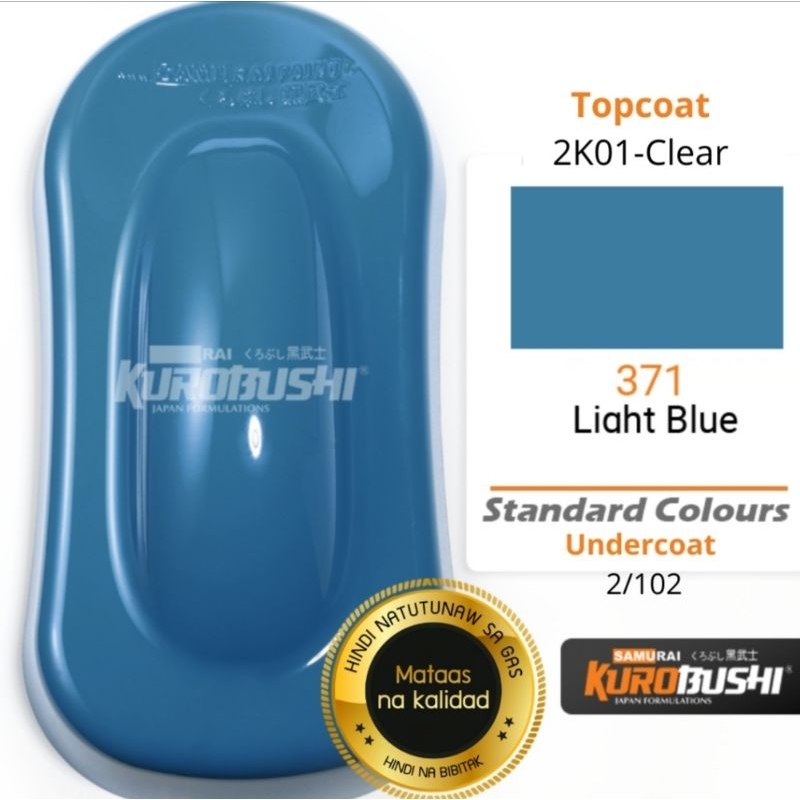 SAMURAI SPRAY PAINT LIGHT BLUE 371( STANDARD COLORS) 400ML | Shopee ...