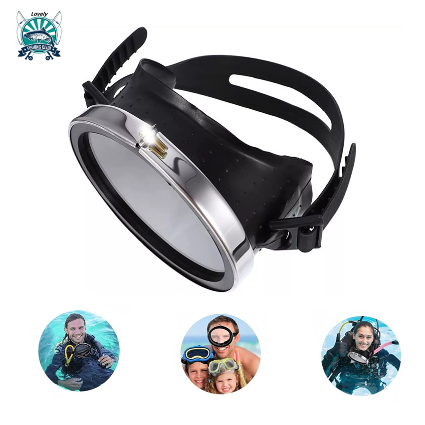 Stainless Steel High-Definition Diving Mask Large Frame Diving Goggles ...
