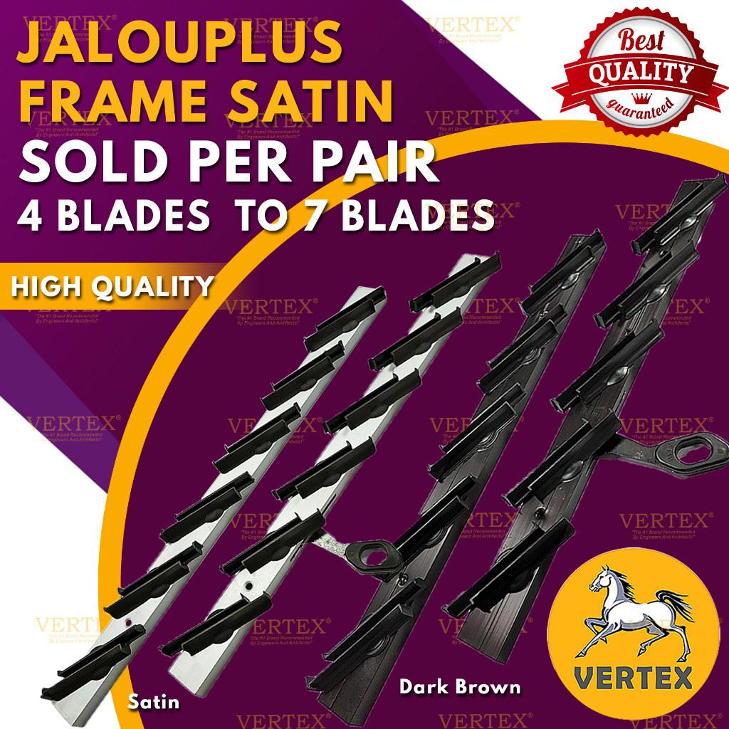Jalouplus 4 Blades to 7 Blades SATIN Pair (LEFT AND RIGHT) FRAME ONLY ...