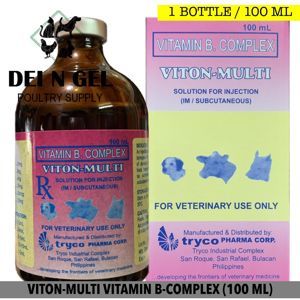 TRYCO VITON-MULTI VITAMIN B-COMPLEX FOR DOGS / ANIMALS (100ML) | Shopee ...